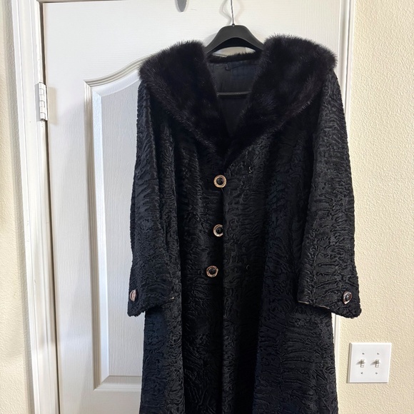 Swakara | Jackets & Coats | Genuine Swakara Vintage Black Karakul Sheep ...